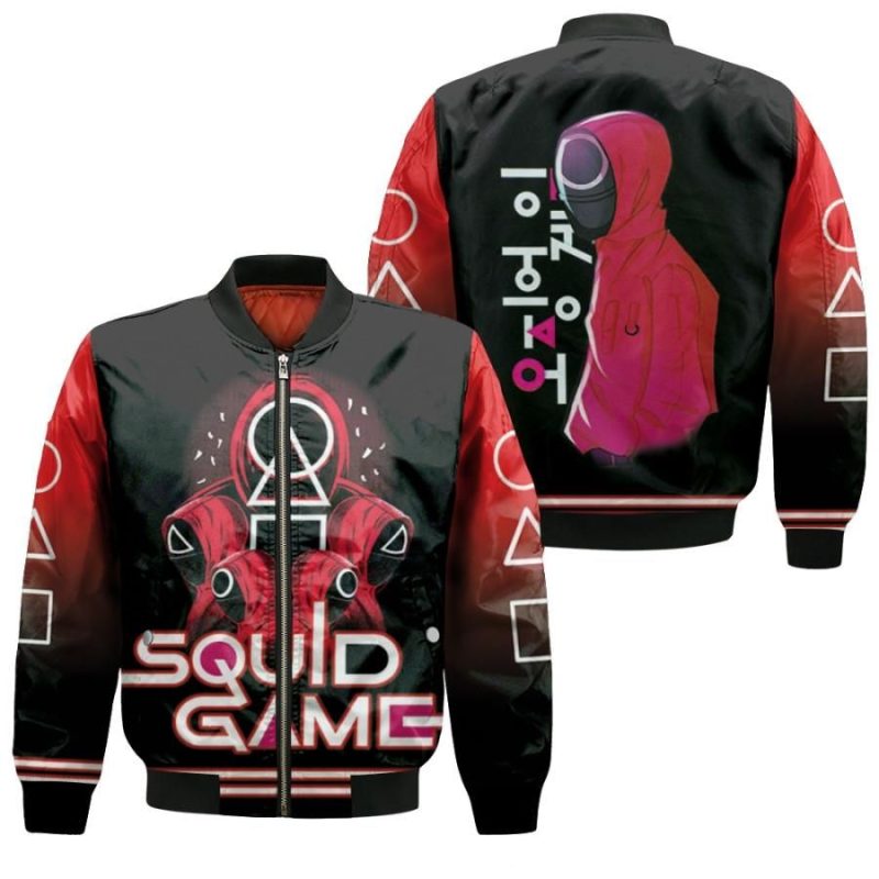 Squid Game Circle Triangle Square Logo Red Guards Squid Game Soldier K ...
